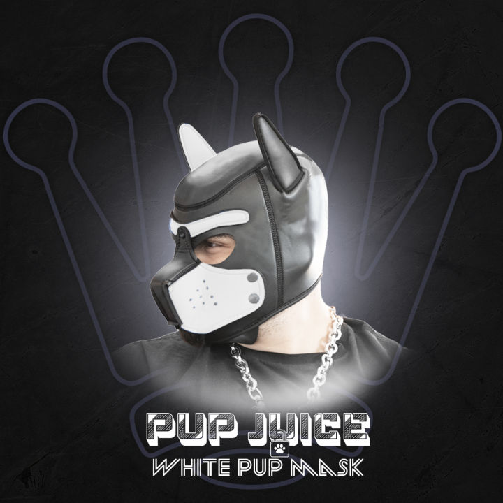 PUP JUICE - PUP PLAY PUPPY HOOD (WHITE) - The Popper King